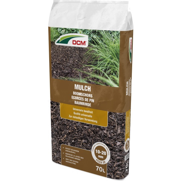 Mulch boomschors | DCM | 70 liter (Natuurlijk, 10-20 mm) DCM Kabelshop.nl
